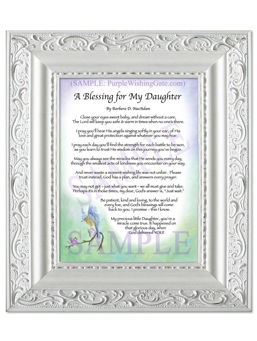 A Baby Daughter's Blessing: Personalized Gift! | PurpleWishingGate.com