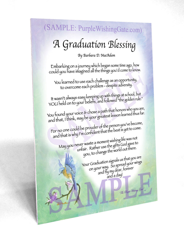 A Graduation Blessing: Personalized Gift! | PurpleWishingGate.com