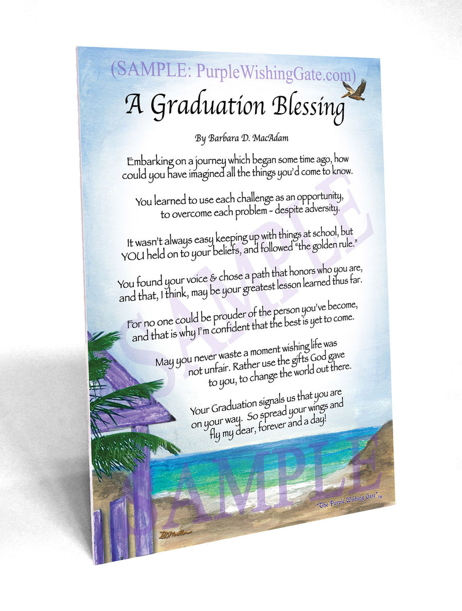 A Graduation Blessing: Personalized Gift! | PurpleWishingGate.com