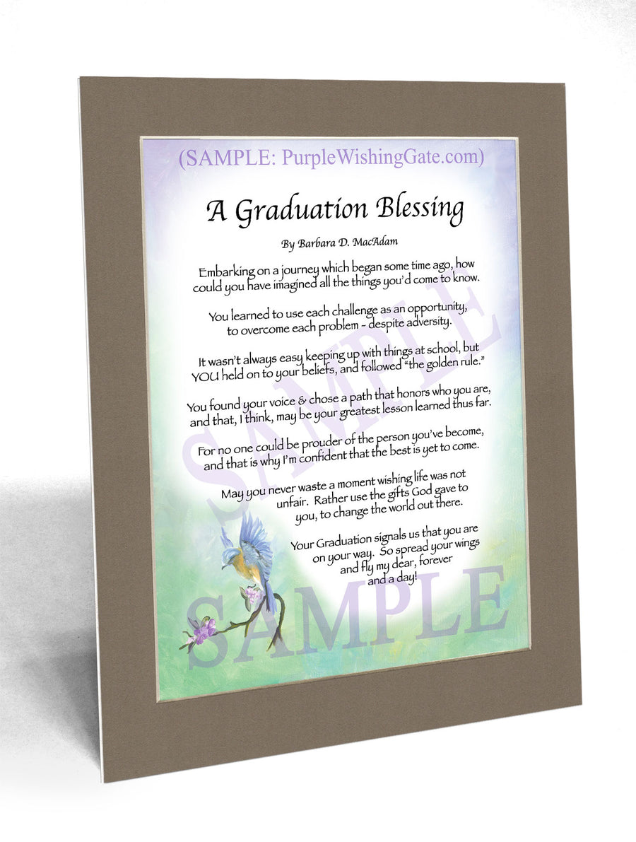 A Graduation Blessing: Personalized Gift! | PurpleWishingGate.com