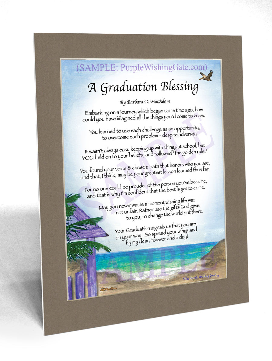 A Graduation Blessing: Personalized Gift! | PurpleWishingGate.com
