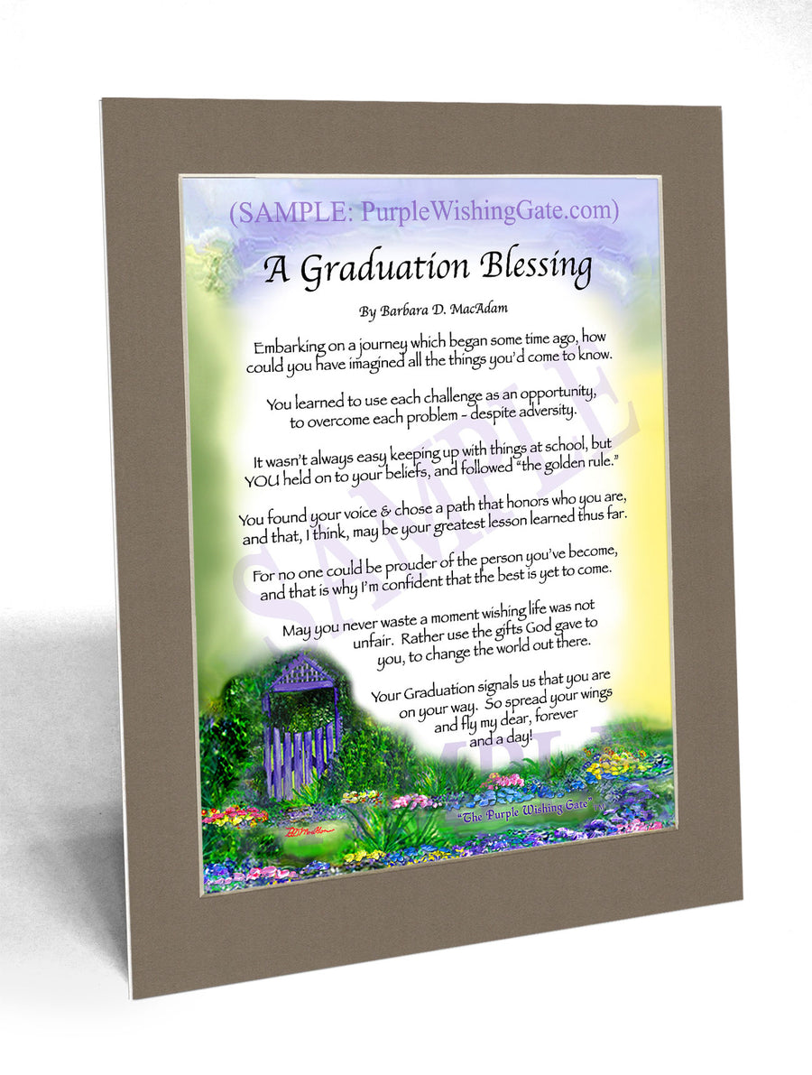 A Graduation Blessing: Personalized Gift! | PurpleWishingGate.com