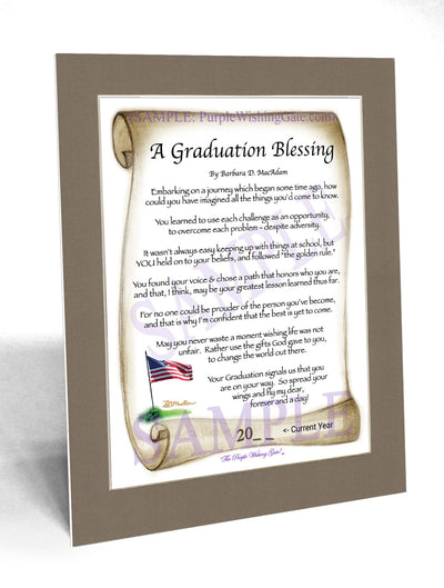 A Graduation Blessing: Personalized Gift! | PurpleWishingGate.com