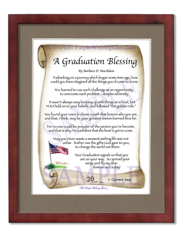 A Graduation Blessing: Personalized Gift! | PurpleWishingGate.com